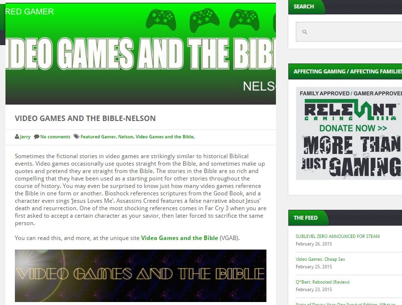 Relevant Gaming Covers Video Games and the Bible | Video Games and the ...